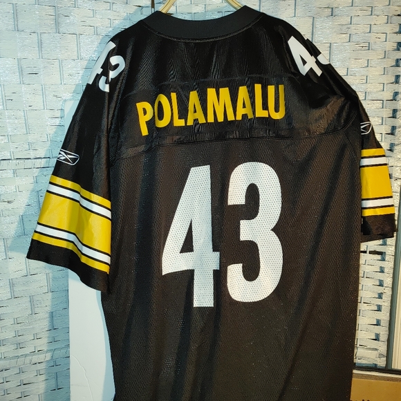 Reebok | Shirts | Reebok Nfl On Field Jersey Size Xl Polamalu 43 ...